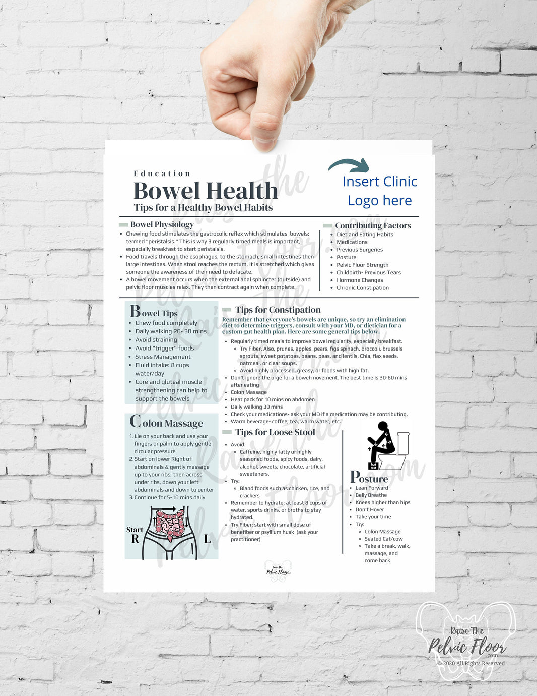 Education Handouts – Raise The Pelvic Floor