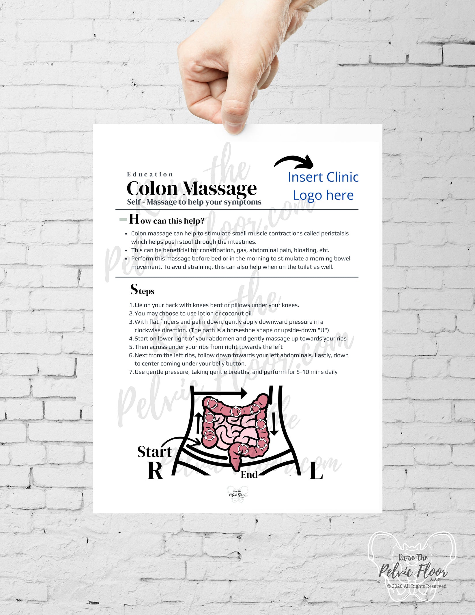 DIGITAL DOWNLOAD*Colon Massage Mobilization, Abdominal Stool Massage P ...
