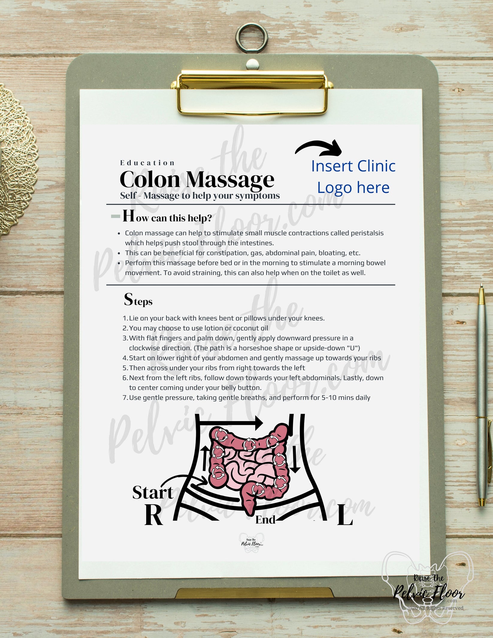DIGITAL DOWNLOAD*Colon Massage Mobilization, Abdominal Stool Massage P ...