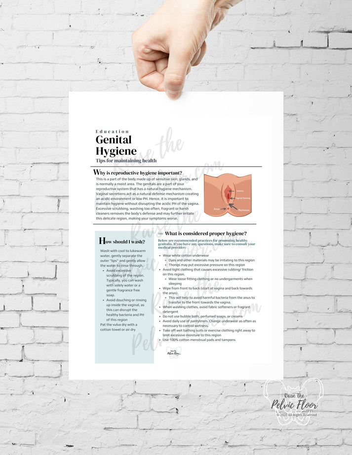 Digital Download- Reproductive/ Genital Hygiene and Vulvar Care Patien ...